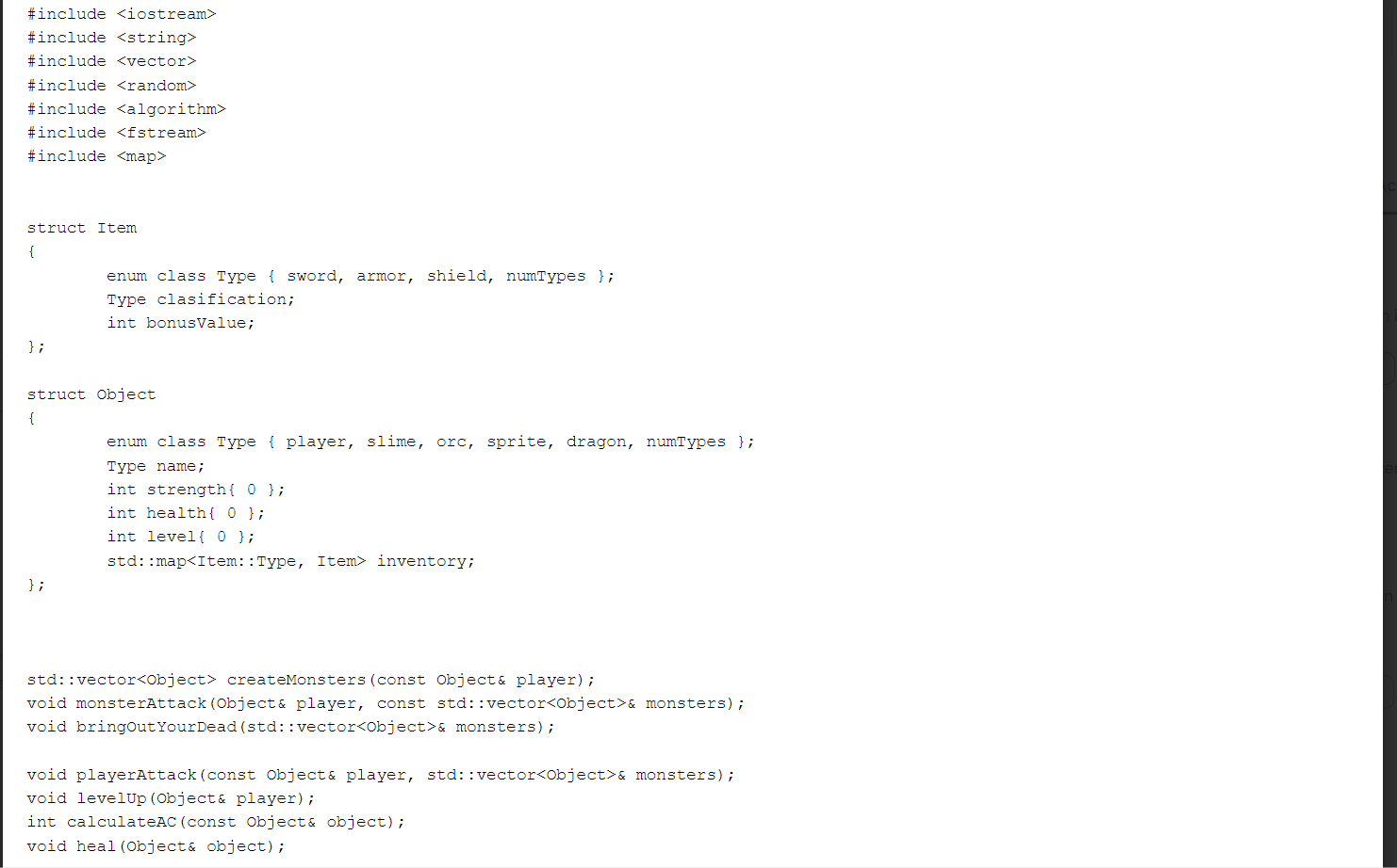 Solved #include void displayBattle(const Object& player, | Chegg.com