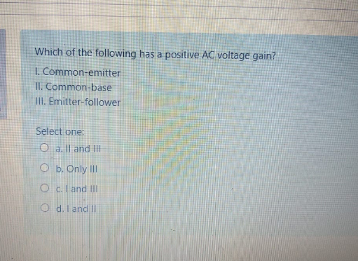 Solved Which of the following has a positive AC voltage | Chegg.com