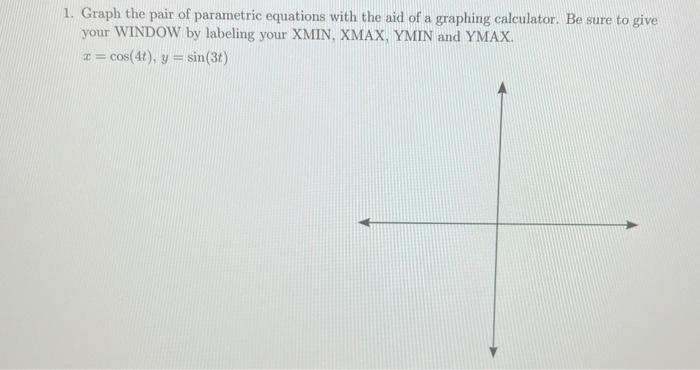 Solved Graph the pair of parametric equations with the aid | Chegg.com