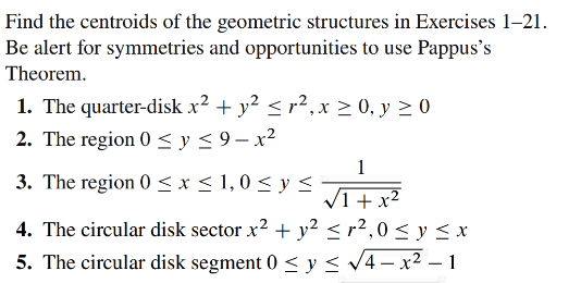 Find the centroids of the geometric structures in | Chegg.com