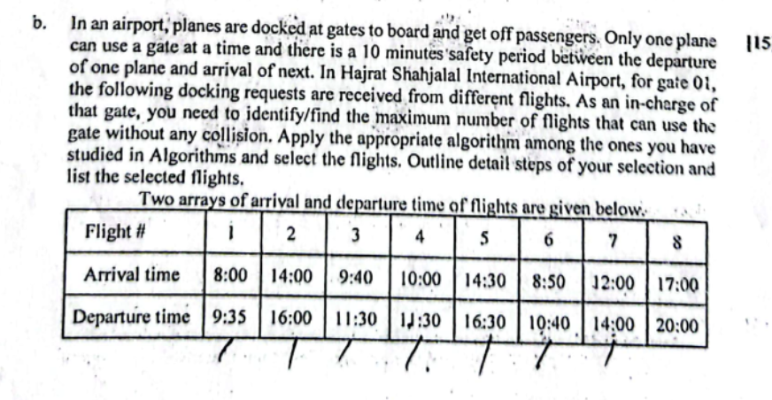 Solved b. ﻿In an airport, planes are docked at gates to | Chegg.com