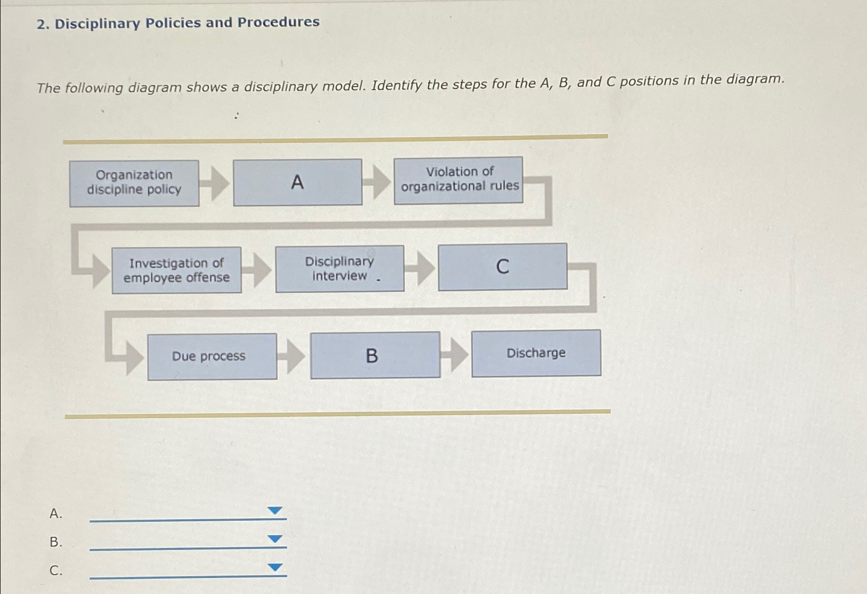 Solved Disciplinary Policies and ProceduresThe following | Chegg.com