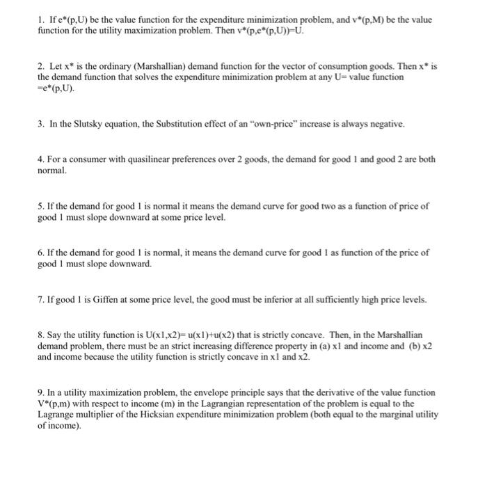 Solved True or false questions, explain please | Chegg.com