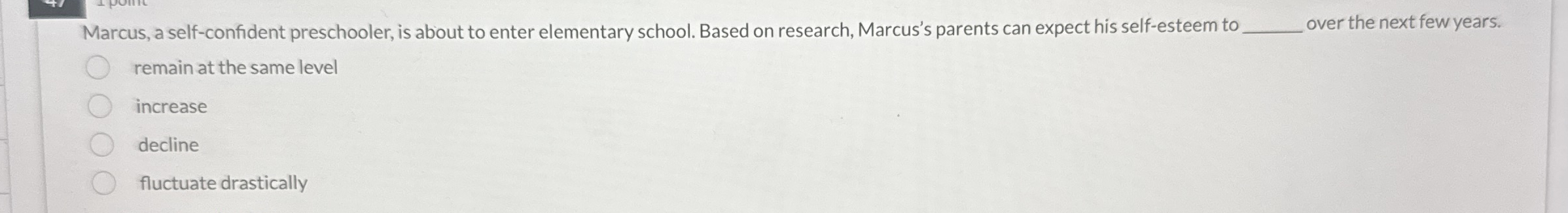Solved Marcus, a self-confident preschooler, is about to | Chegg.com