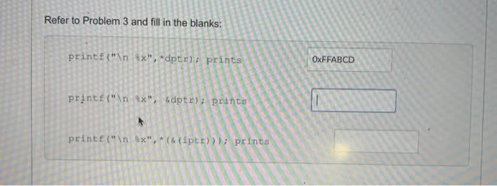 Solved Variable name: ivar Pointer variable name: iptr | Chegg.com