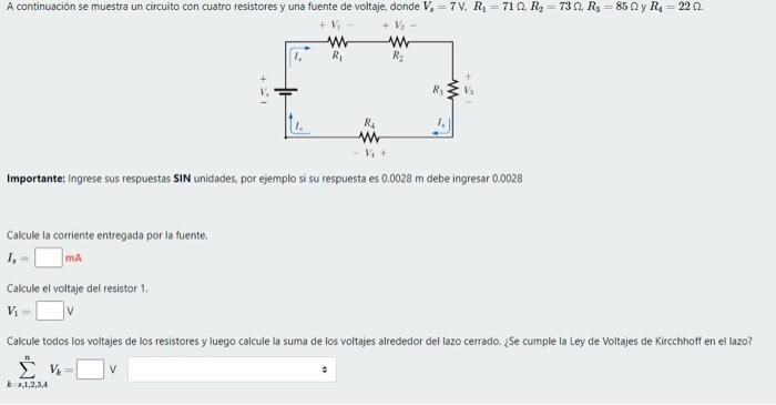 Solved A continuación se muestra un circuito con cuatro | Chegg.com