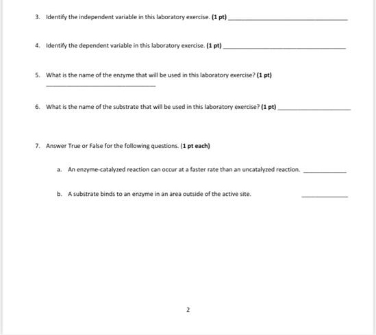 Solved Identify the independent variable in this laboratory | Chegg.com