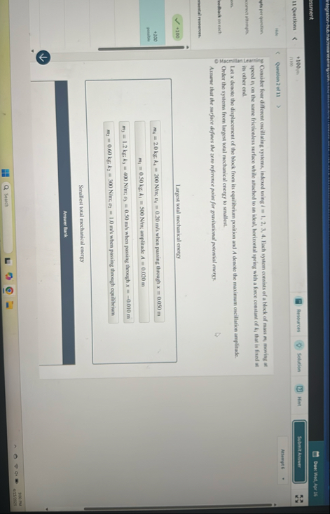 Solved integision CessmentDur: Wha, Aer 1511 ﻿Questions ﻿100 | Chegg.com