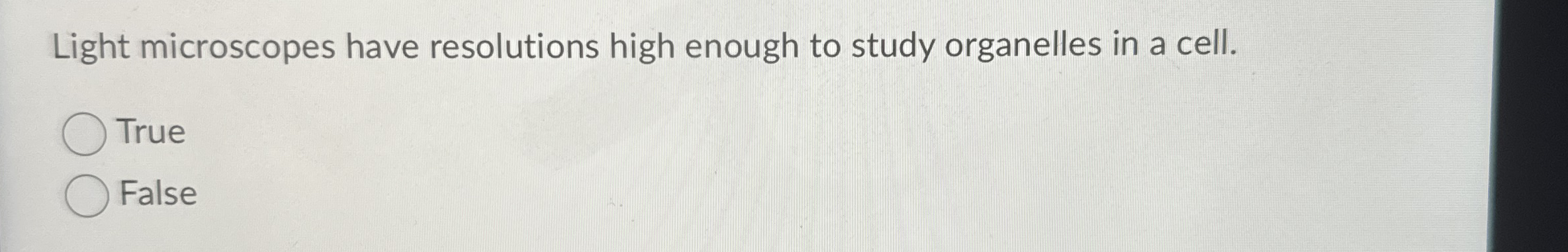 Solved Light microscopes have resolutions high enough to | Chegg.com