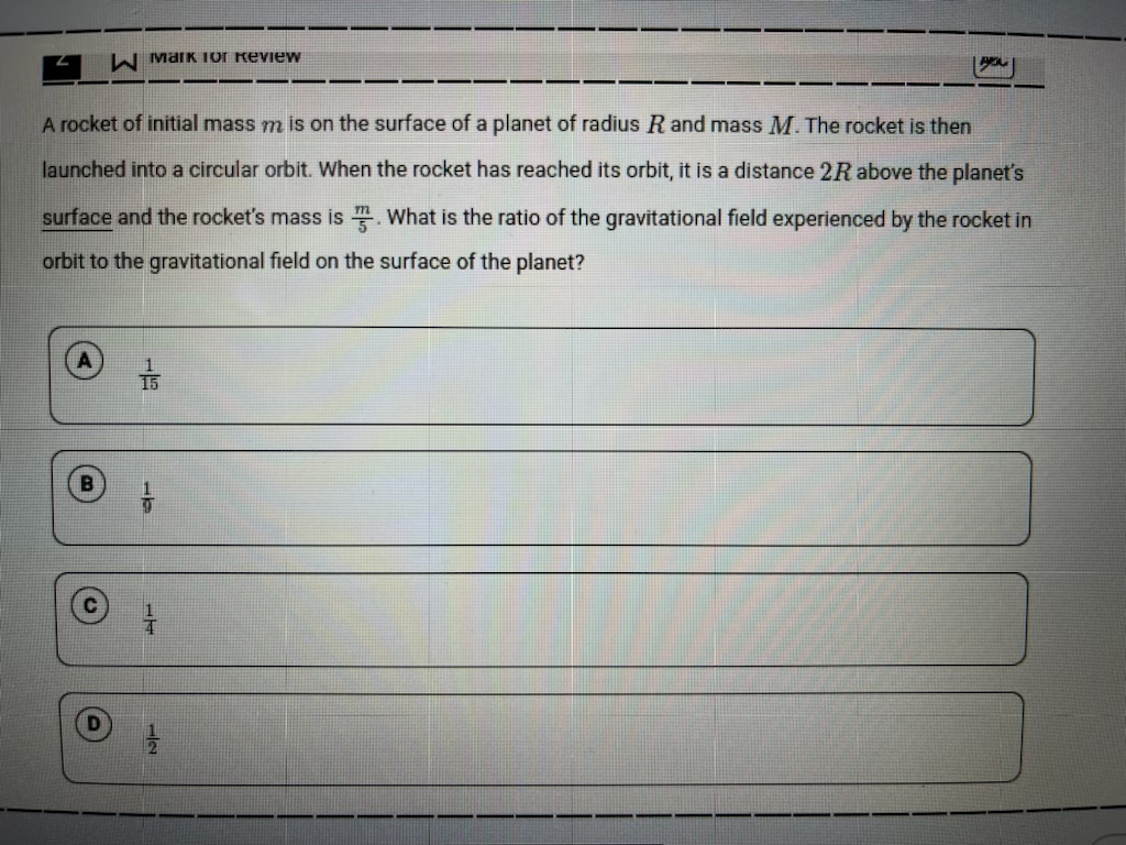 Solved A rocket of initial mass m ﻿is on the surface of a | Chegg.com
