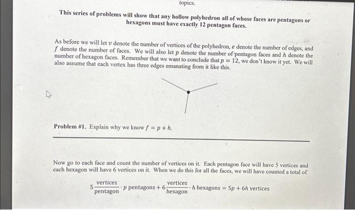 Solved Wh show that any hollow polyhedron all of whose faces | Chegg.com