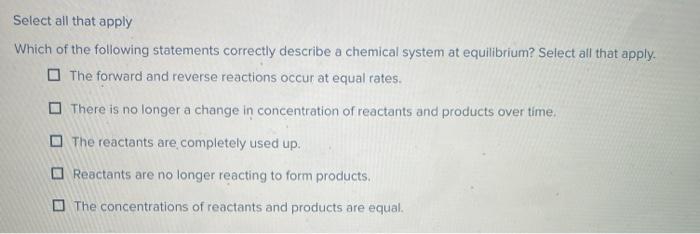 Solved Select all that apply Which of the following | Chegg.com