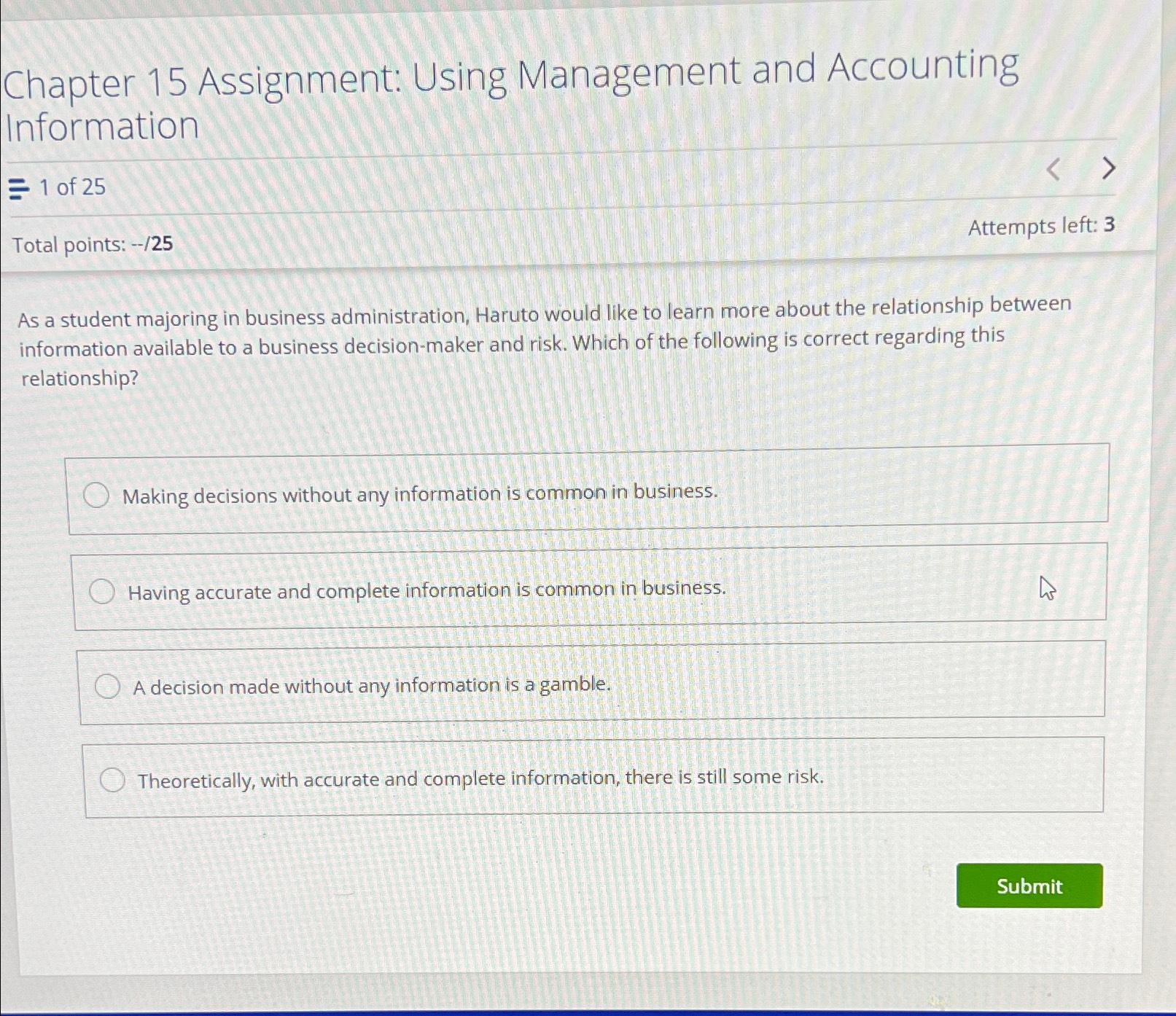 Solved Chapter 15 ﻿Assignment: Using Management and | Chegg.com