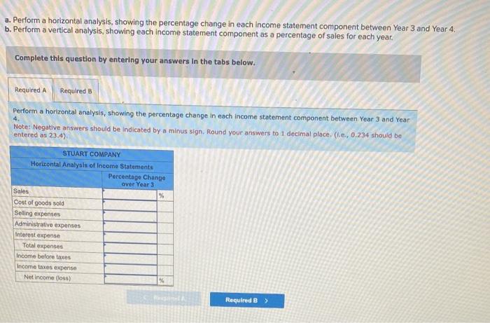 Solved Exercise 13-3A (Algo) Horizontal and vertical | Chegg.com