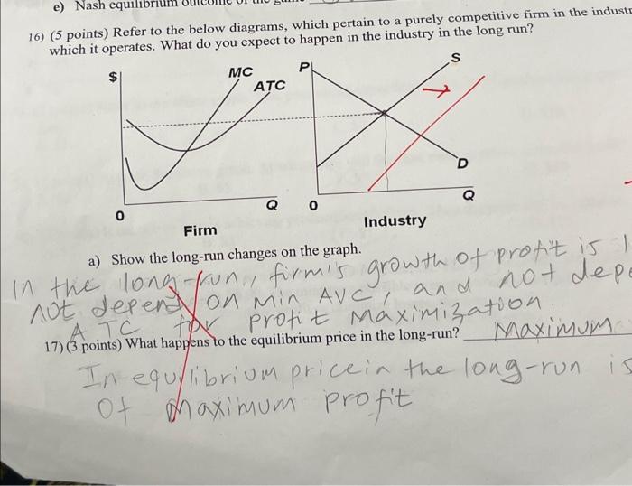 Solved 16) (5 points) Refer to the below diagrams, which | Chegg.com