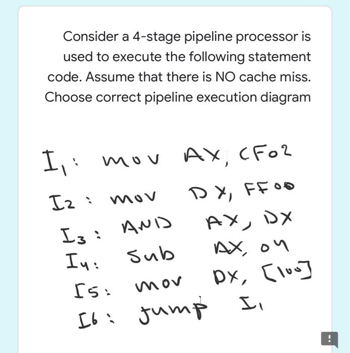 Solved Consider a 4-stage pipeline processor is used to | Chegg.com