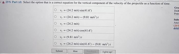 Solved Part (c) Select the option that is a correct equation | Chegg.com