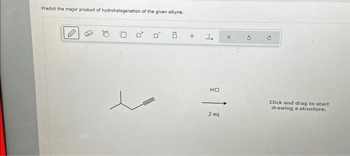 Solved Predict the major product of hydrohalogenation of the | Chegg.com