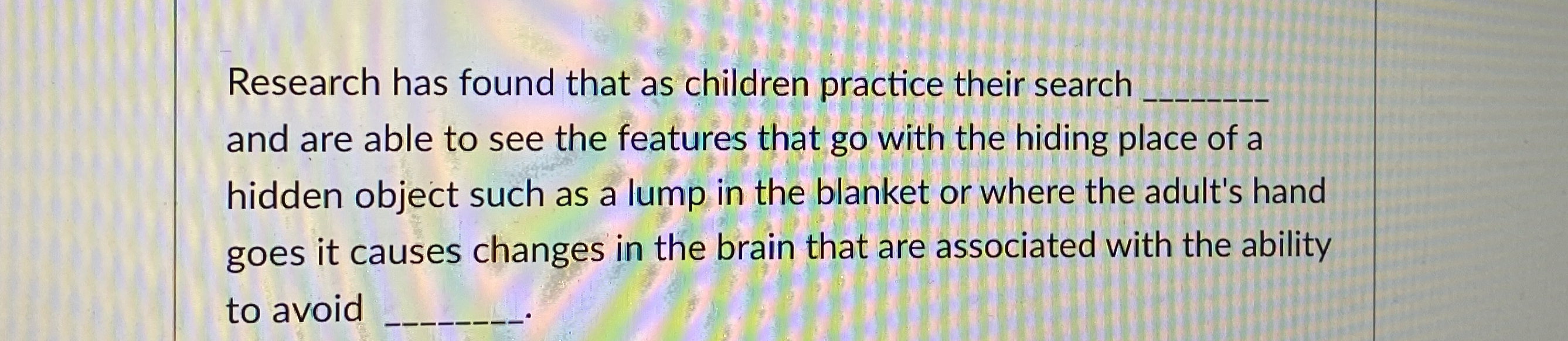 Research has found that as children practice their | Chegg.com