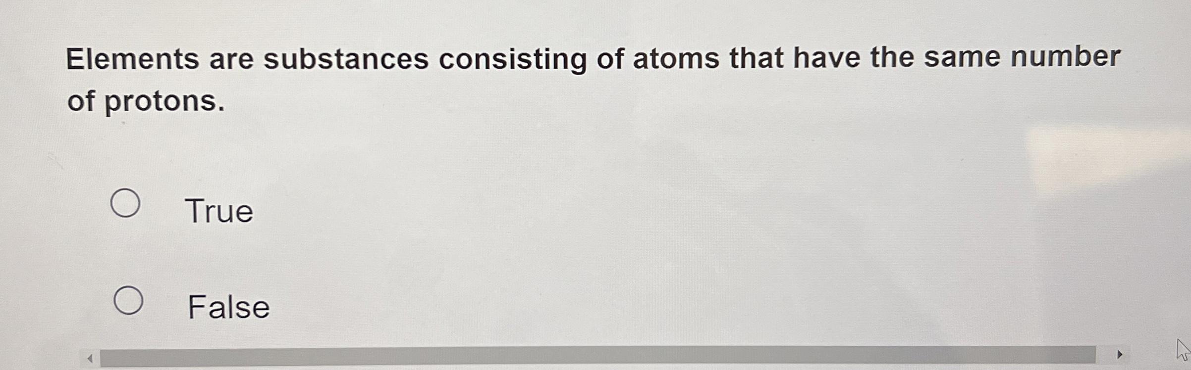 Solved Elements are substances consisting of atoms that have | Chegg.com