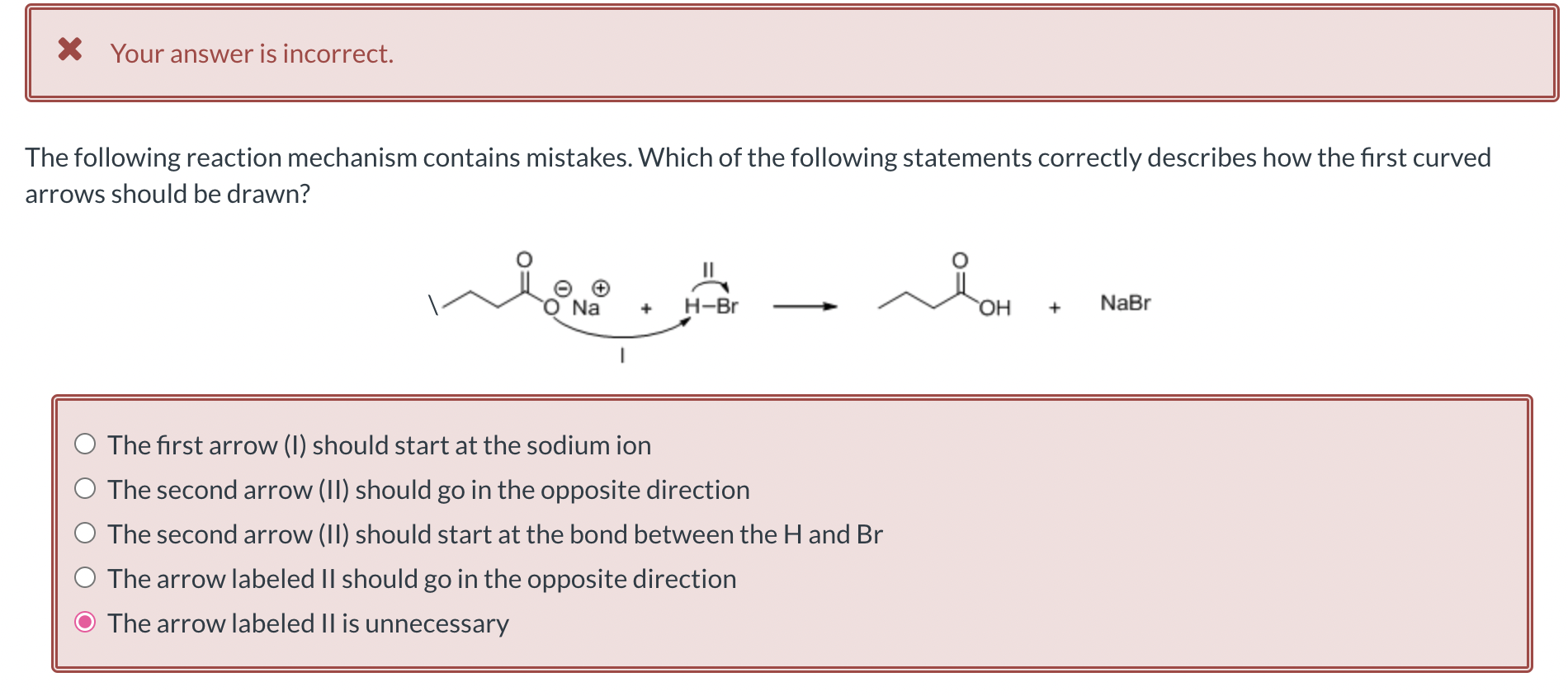 Solved The following reaction mechanism contains mistakes. | Chegg.com