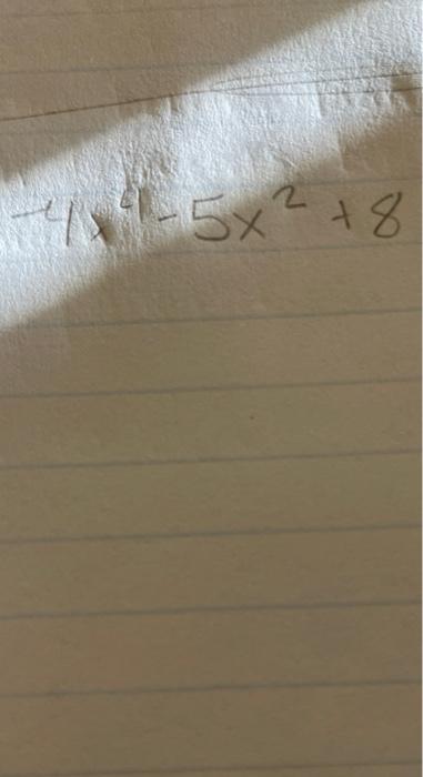 Solved 5х2 +8 | Chegg.com