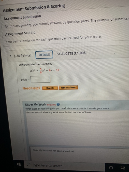 Solved Assignment Submission & Scoring Assignment Submission | Chegg.com
