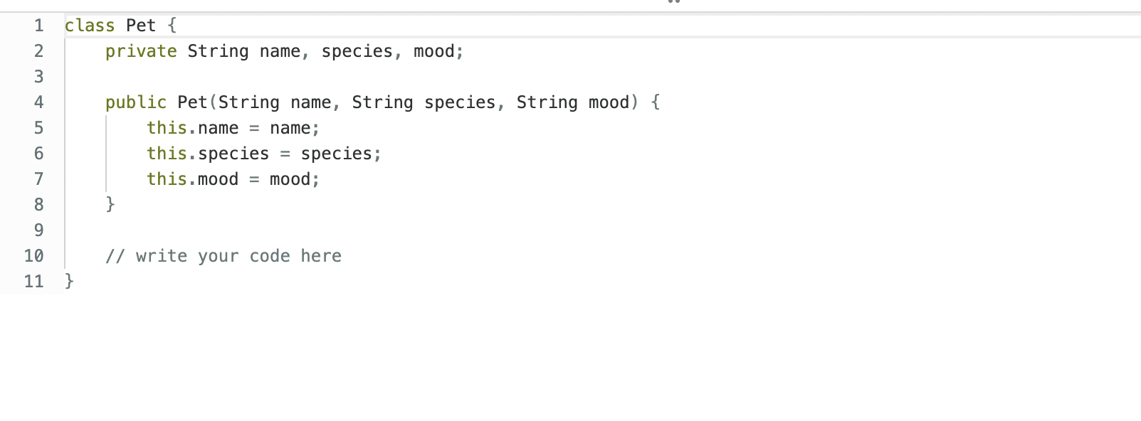Solved QuestionGoal: Learn how to override the toString | Chegg.com