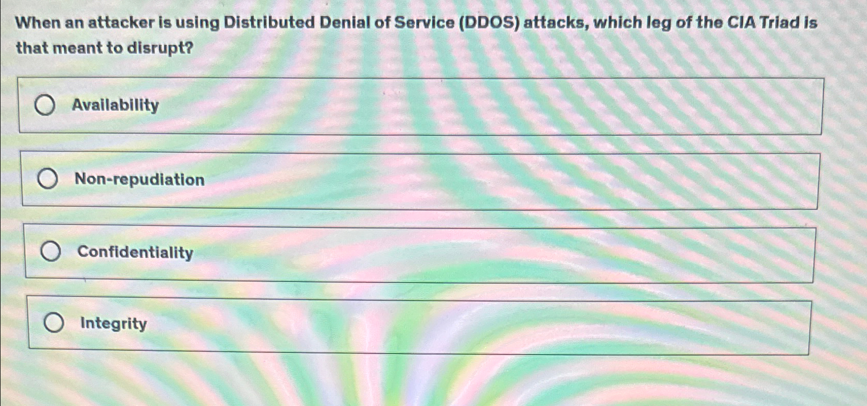 Solved When an attacker is using Distributed Denial of | Chegg.com