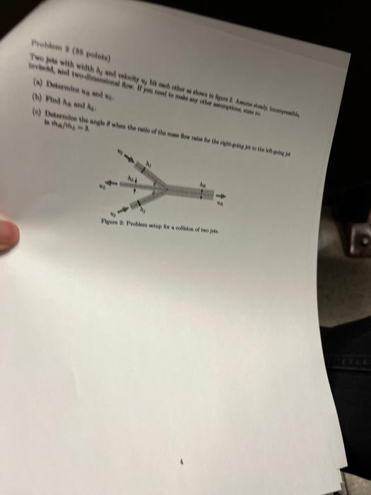 Hrohomi a (as polenin)Problem 2 ( 35 points) Two jets | Chegg.com