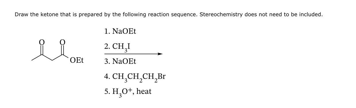 Solved Draw the ketone that is prepared by the following | Chegg.com