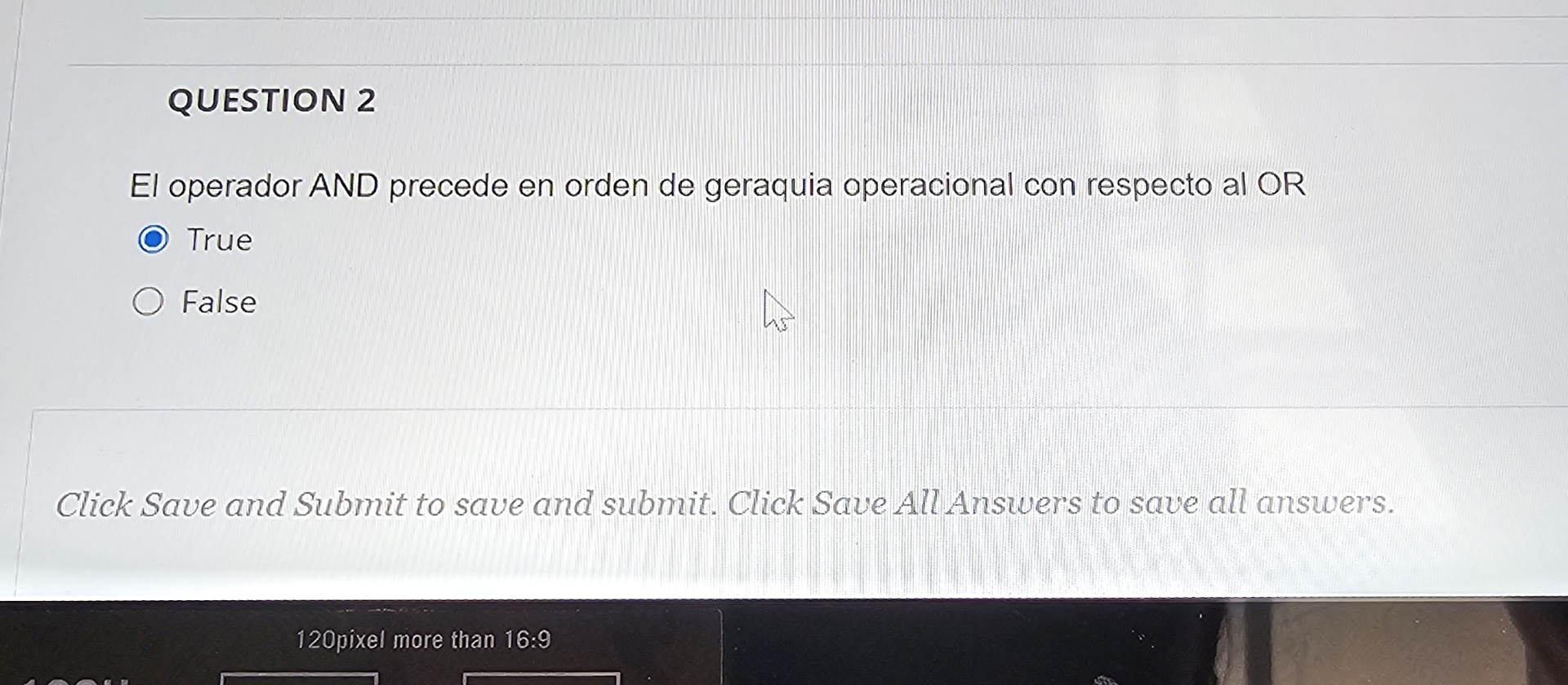 Solved QUESTION 2El operador AND precede en orden de | Chegg.com