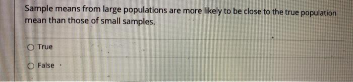 Solved Even in a non-normal population, if sample sizes are | Chegg.com