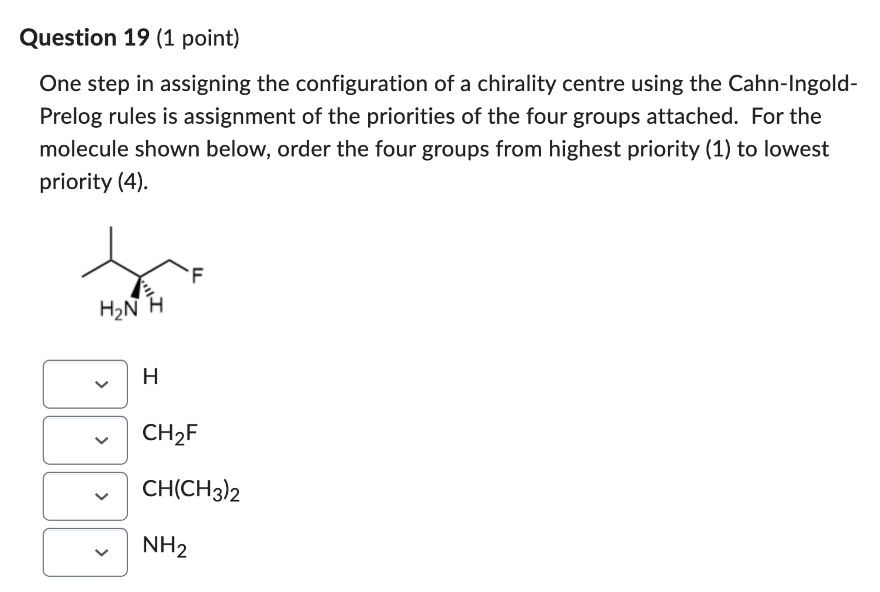 Solved Question 19 (1 point)One step in assigning the | Chegg.com Solved Question 19 (1 point)One step in assigning the | Chegg.com