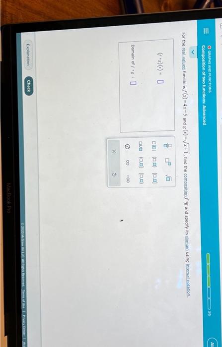 For the teal-valued functions f(x)=4x−5 and g(x)=x+1, | Chegg.com