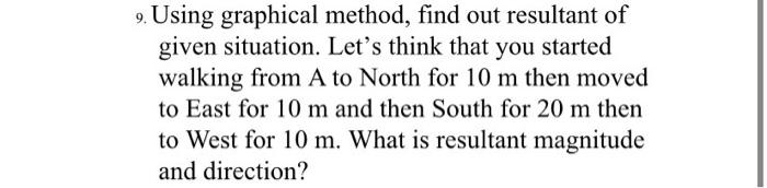 Solved 9. Using graphical method, find out resultant of | Chegg.com