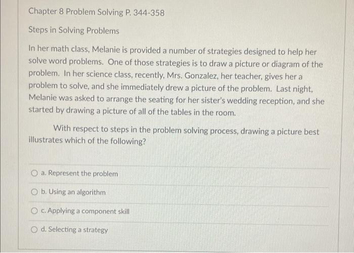 Solved Chapter 8 Problem Solving P. 344-358 Steps in Solving | Chegg.com