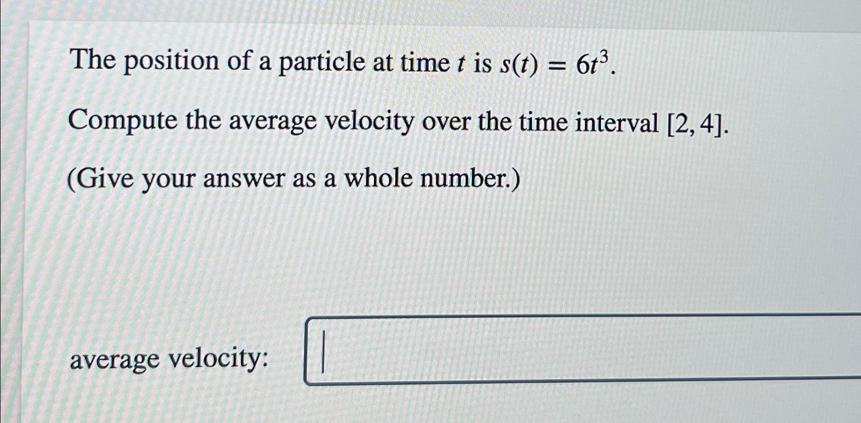The position of a particle at time t ﻿is | Chegg.com