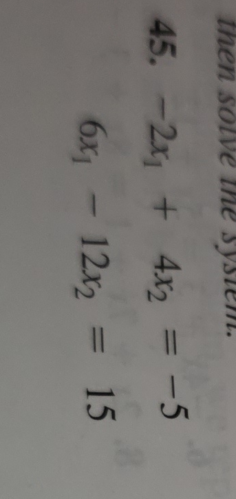 Solved In Problems 45-50, ﻿explain why the system cannot be | Chegg.com