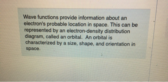 Wave Functions Provide Information About An
