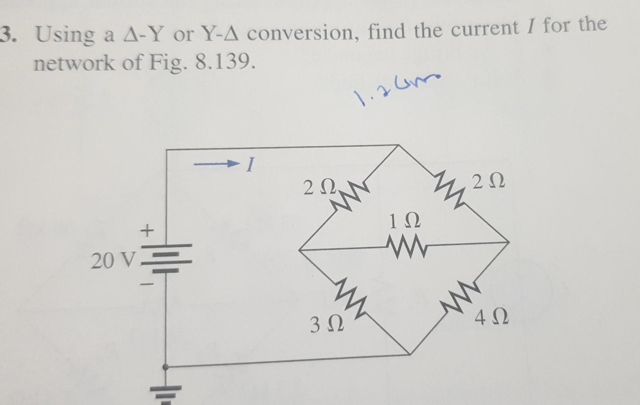 Solved using delta to y conversion or y to delta,find the | Chegg.com