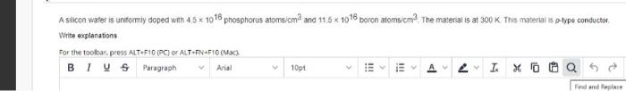 Solved In doped semiconductor each acceptor atom provides an | Chegg.com