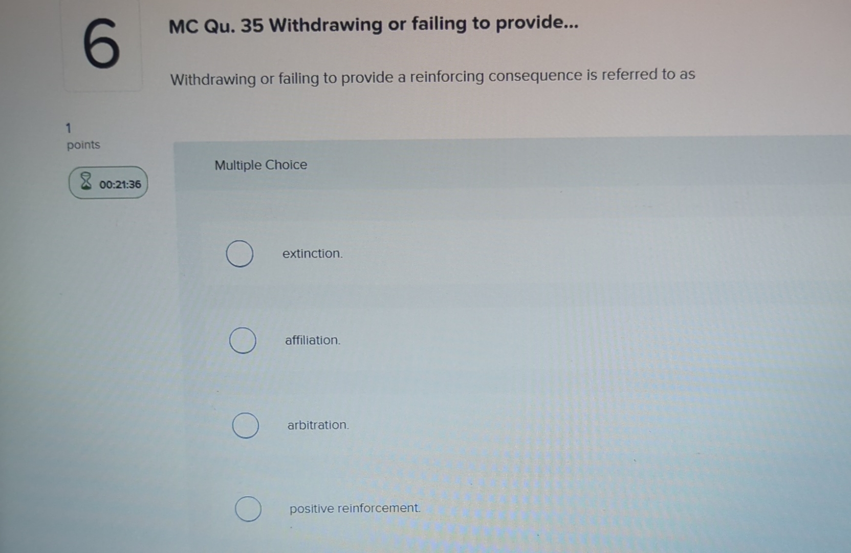 Solved MC Qu. 35 ﻿Withdrawing or failing to | Chegg.com