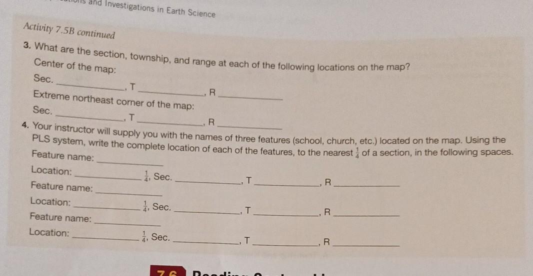 Solved Exercise Seven / Aerial Photographs, Satellite | Chegg.com