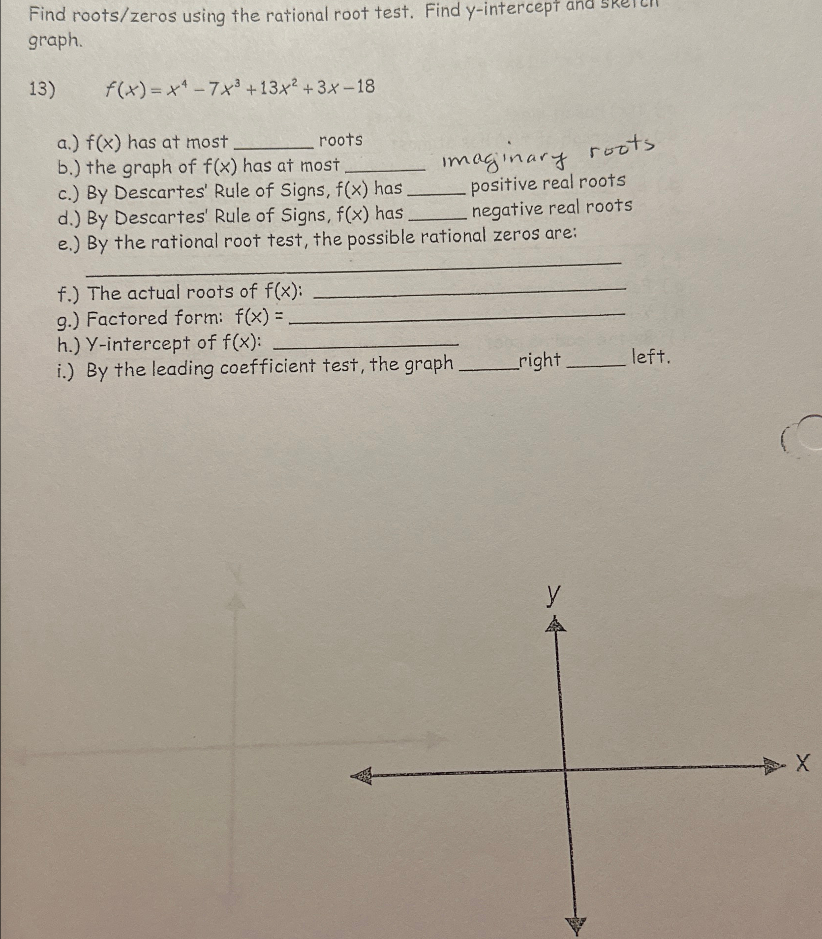 Solved Find roots/zeros using the rational root test. Find | Chegg.com