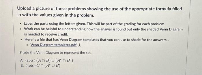 Solved Upload a picture of these problems showing the use of | Chegg.com