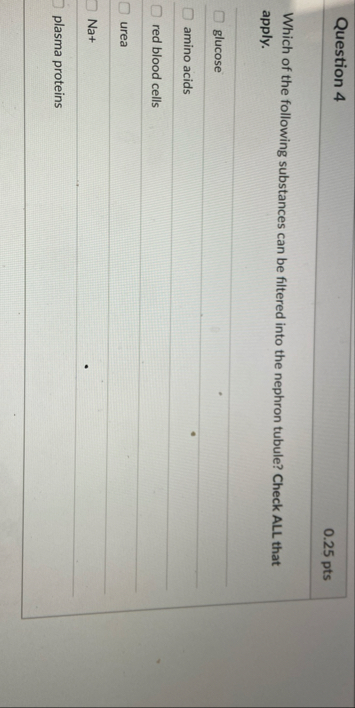 Solved Question 40.25 ﻿ptsWhich of the following substances | Chegg.com