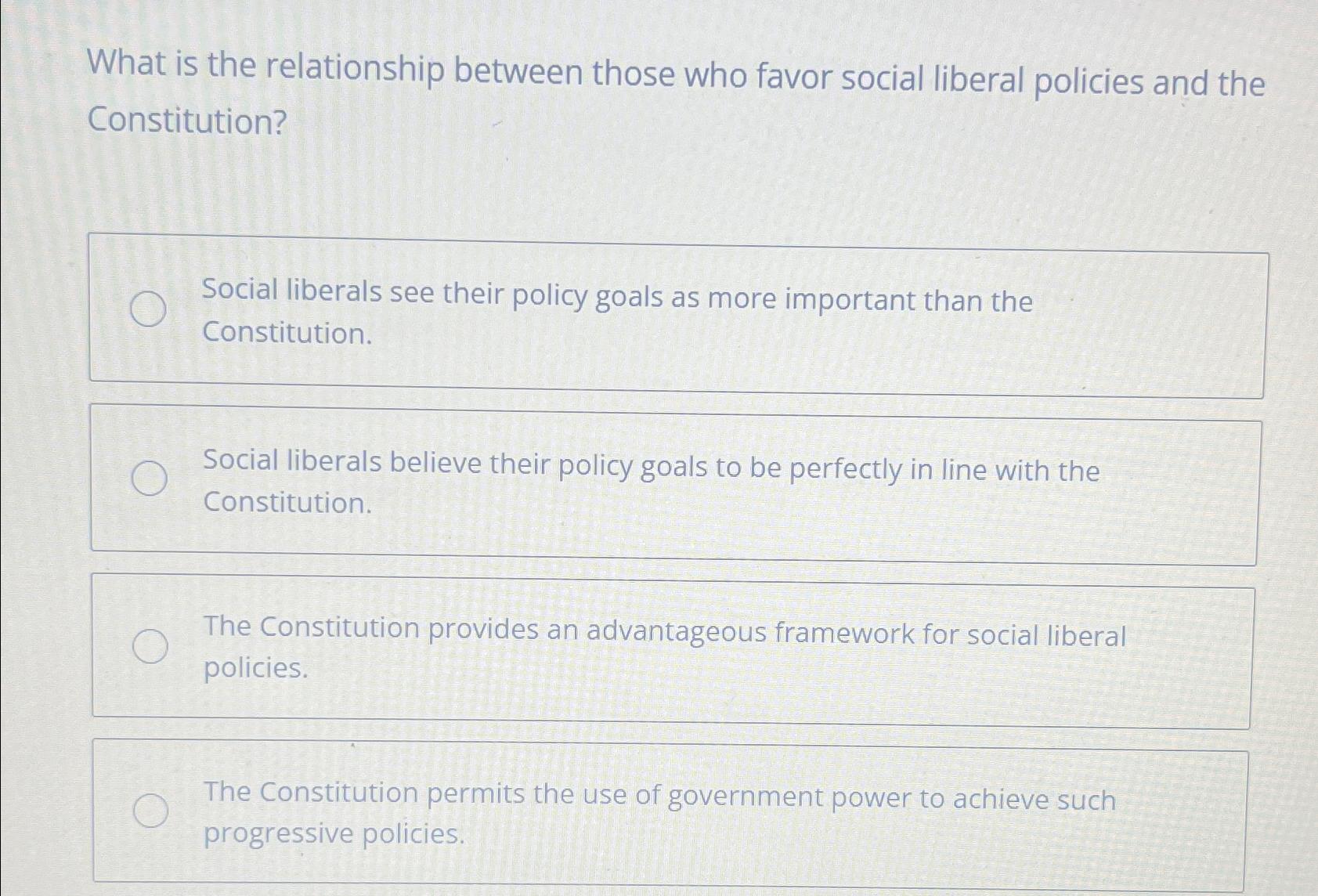 Solved What is the relationship between those who favor | Chegg.com