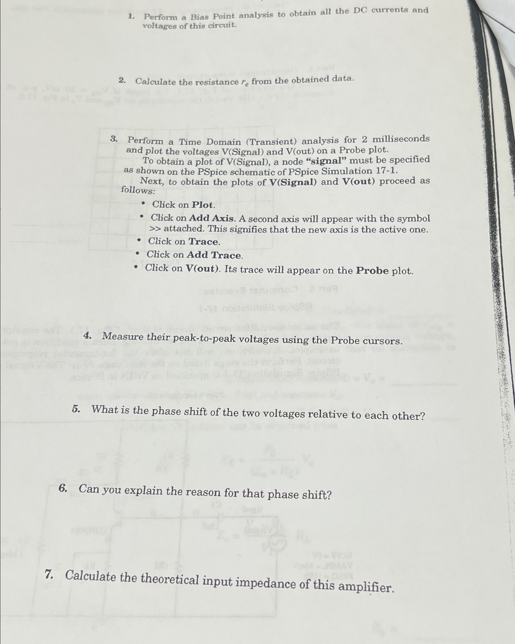 Perform a Bias Point analysis to obtain all the DC | Chegg.com