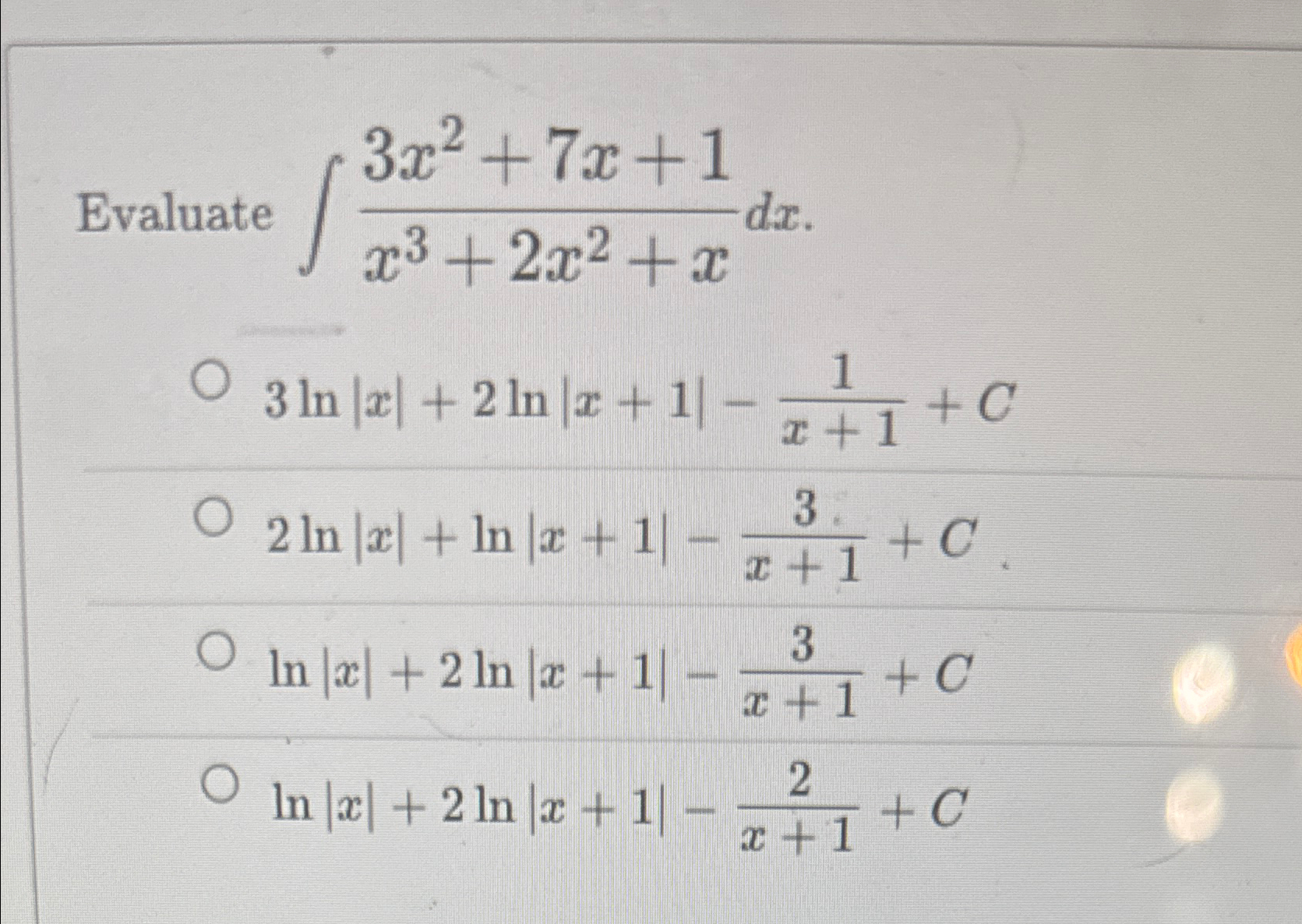 Solved Evaluate | Chegg.com